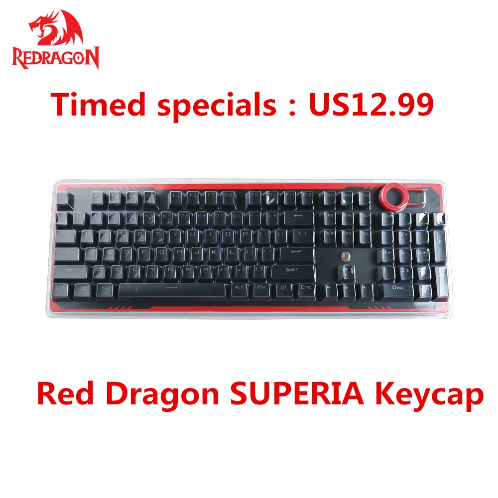 Redragon A101 Double-Shot Injection Molded Mechanical Keyboard Keycaps ...