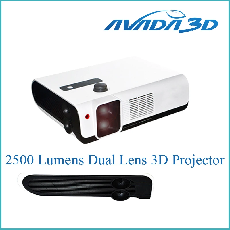 Free shipping dual Lens 3D Projector 3d (RealD Style) Full HD 1080P ...