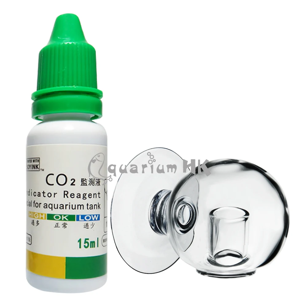 Aquarium-Carbon-Dioxide-CO2-Monitor-PH-Indicator-Glass-Drop-Ball ...