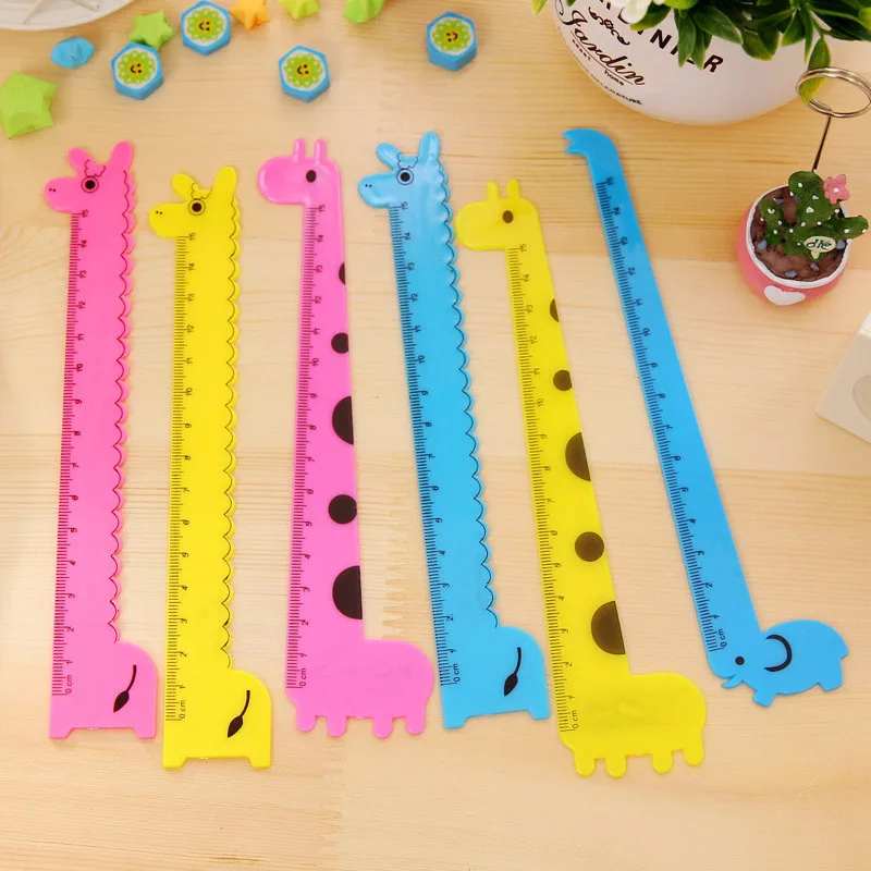 Coloffic 3PCS/Lot Cute Creative Cartoon Animals The Giraffe Ruler ...