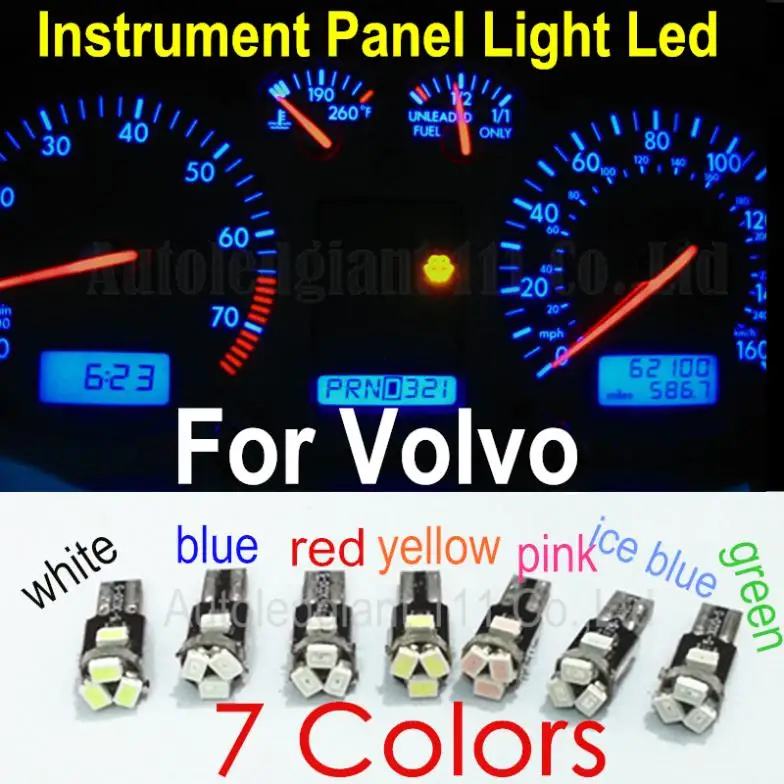 Car Light Led T5 5smd Light 73 Wedge Speedometer Gauge Dashboard Led ...