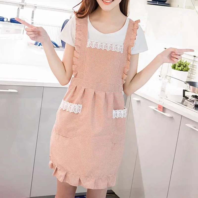 Lovely Women kitchen apron Fashion Florist Shop Work clothes apron Nail ...