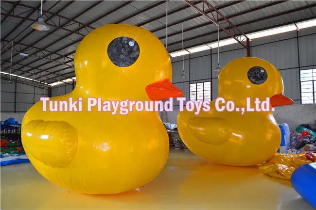 3 Meters Lovely Inflatable Yellow Duck For Promotion - Playground ...