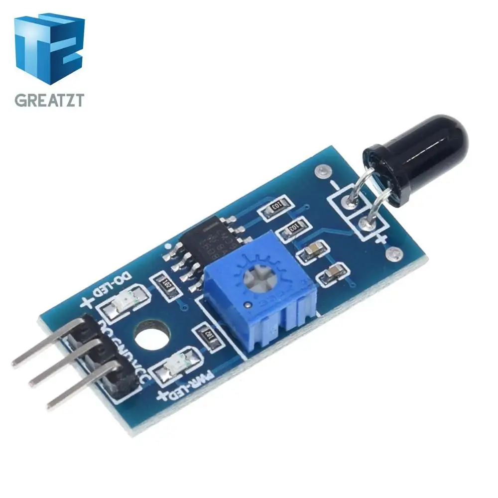IR Infrared 3 Wire Flame Detection Sensor Module IR Flame Sensor Module ...