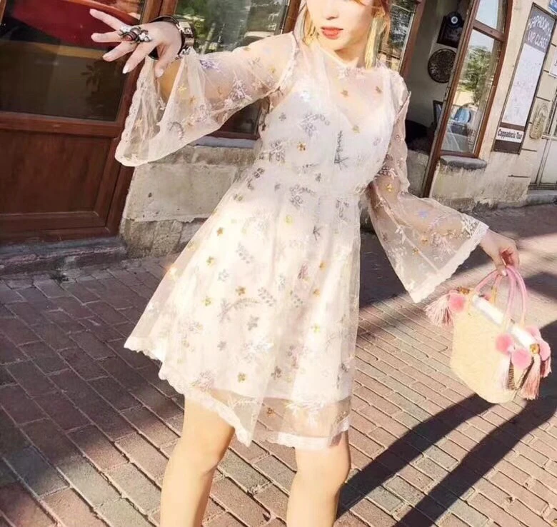 New Arrival 2018 Sexy Transparent Summer Dress Women Fashion Lace ...