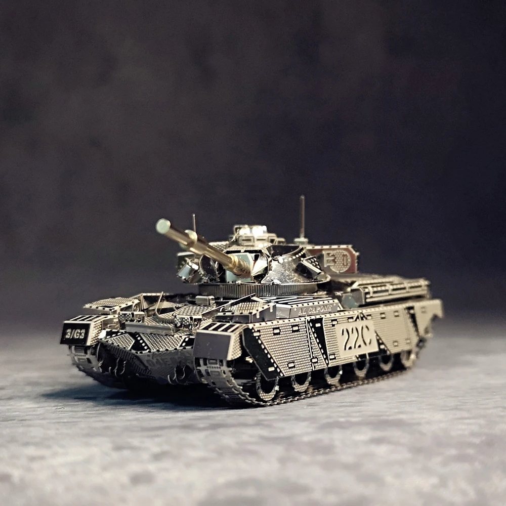 CHIEFTAIN TANK MK50 Model 1:100 HKNANYUAN 3d Metal Puzzle Creative toys ...