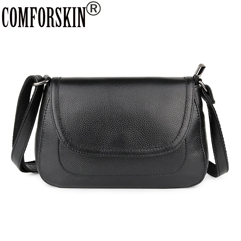 COMFORSKIN брендовая сумка через плечо из воловьей кожи, женские сумки ...