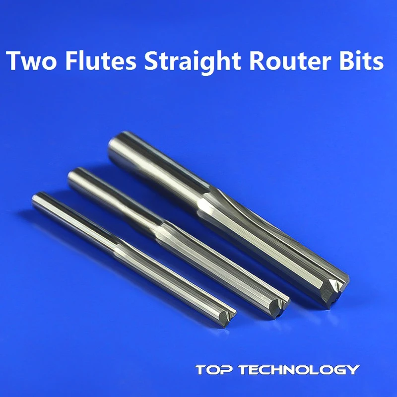 Buy 1pc 3175mm Shk Two Flutes Straight Carving Tools Double Flutes Cnc Router
