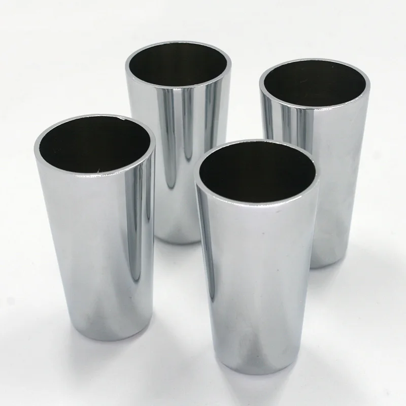 4pcs/lot Silver Furniture Leg Covers Zinc Chair Tube Table Sofa Feet ...