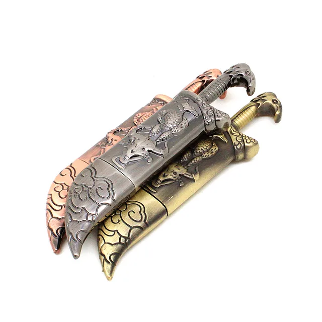 Metal Knife Model USB 2.0 Flash Drive 4GB Memory Stick Broadsword Pen ...