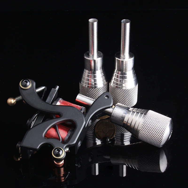 1pcs 25mmstainless Steel Tattoo Grip With Back Stem Professional Tattoo ...