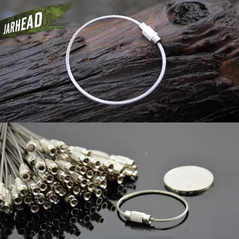 High Quality Metal Wire Circle Keychain EDC Stainless Steel Wire ...