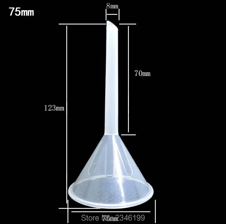 75mm 80 teile/los Kunststoff Filter trichter Transparent Labor Trichter ...