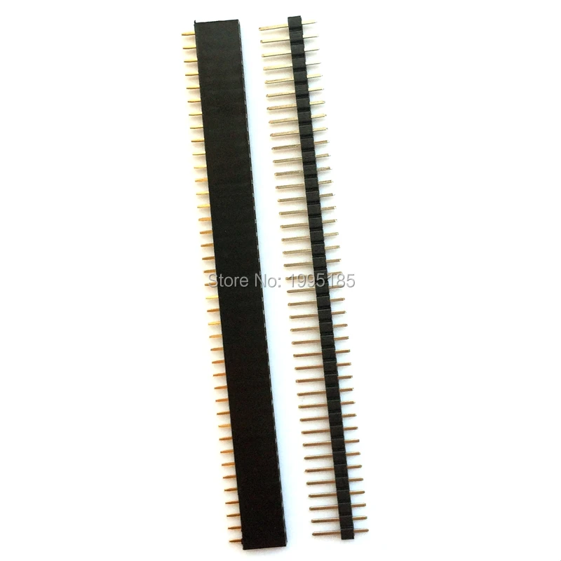 Tira de conectores de PCB, 10 pares, 40 Pines, 2,54mm, macho y hembra, producto en oferta|strip ...