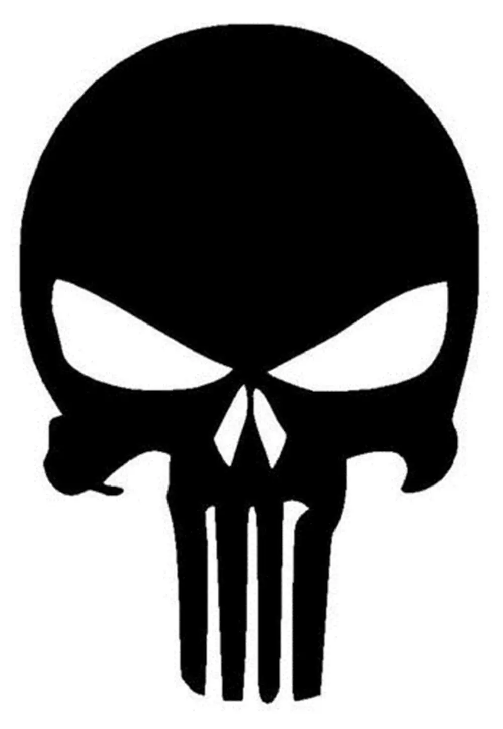 Skull Skeleton Bone Crossbone With Fangs Decal Vinyl Car Laptop Window ...