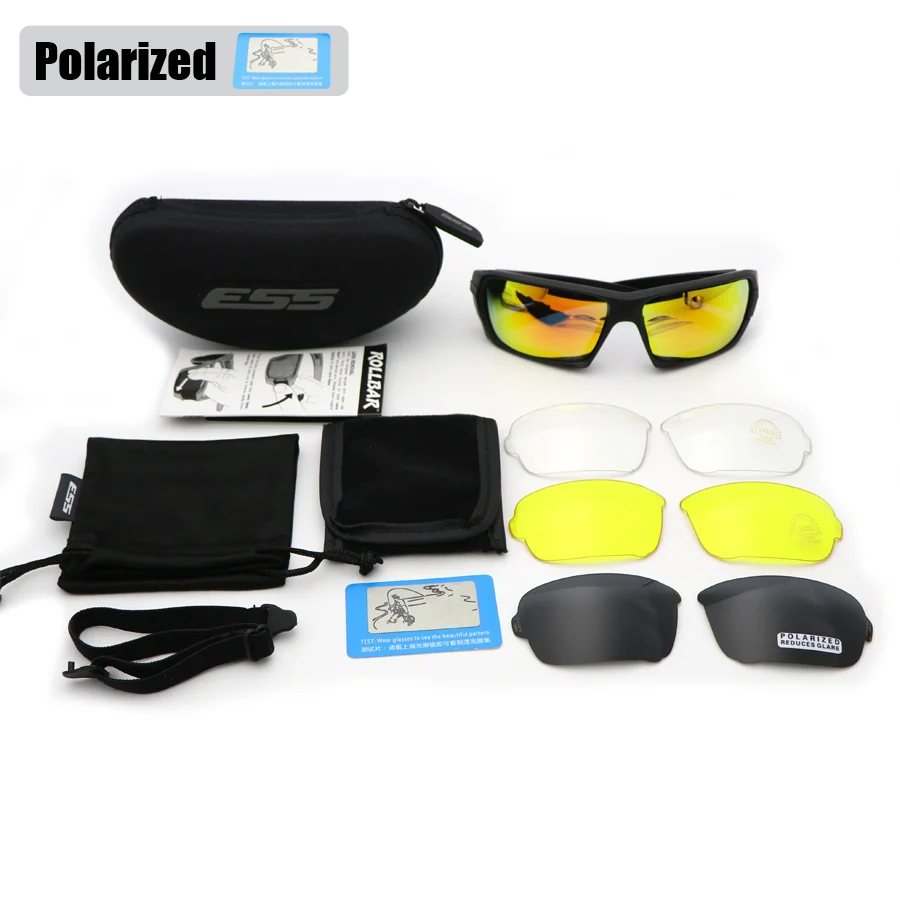 ESS ROLLBAR Polarized Tactical Sunglasses Military Glasses TR90 ...