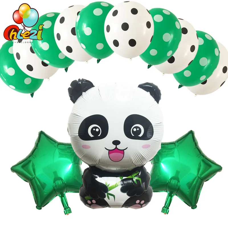 Event Party Birthday Panda | Birthday Figure Balloon Panda - 13pcs ...