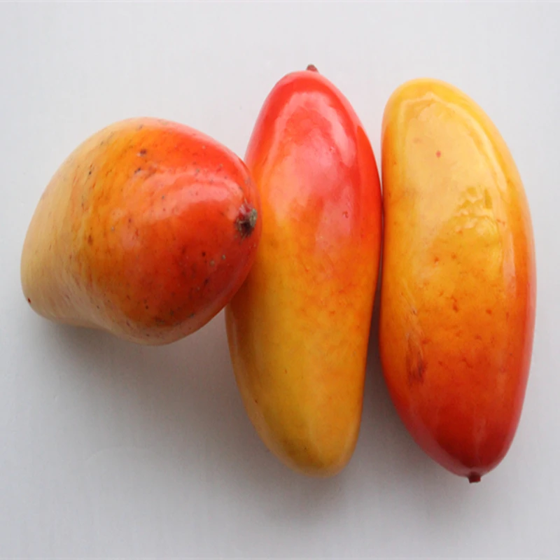 2 pcs High simulation mango emulation fruit model fake mango lifelike ...