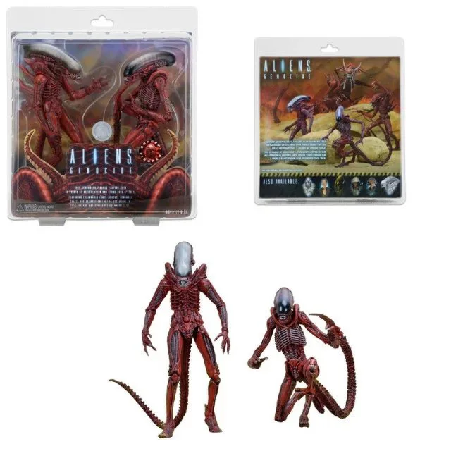 Hot Sale Classic Sci Fi Movie The Alien NECA Series Aliens Genocide Red ...