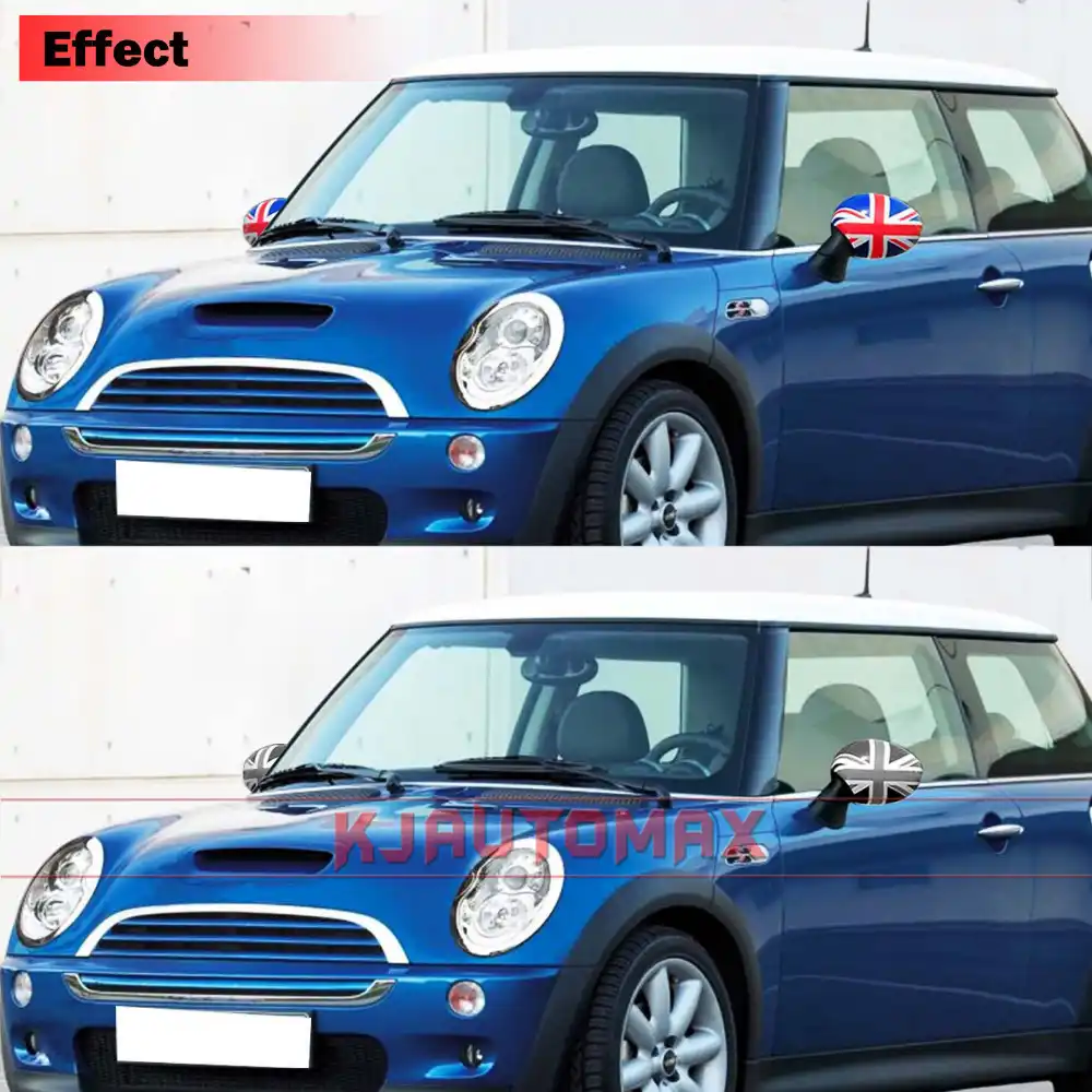 For Mini Cooper Outside Side Wing Mirror Cover Cap Shell R50 R52 R53 ...