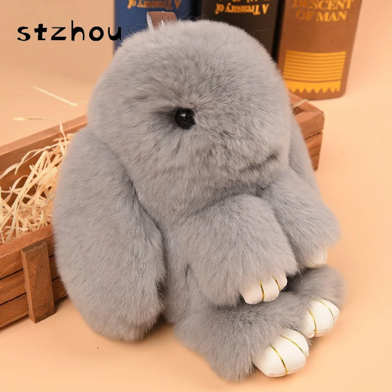StZhou 14cm Soft Cute Simulation Rabbit Animal Fur Doll Plush Toy ...