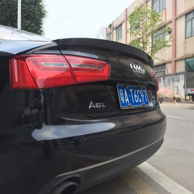 C7 A6 Spoiler S6 Style Carbon Fiber Spoiler Rear Trunk Wing For Audi A6 ...