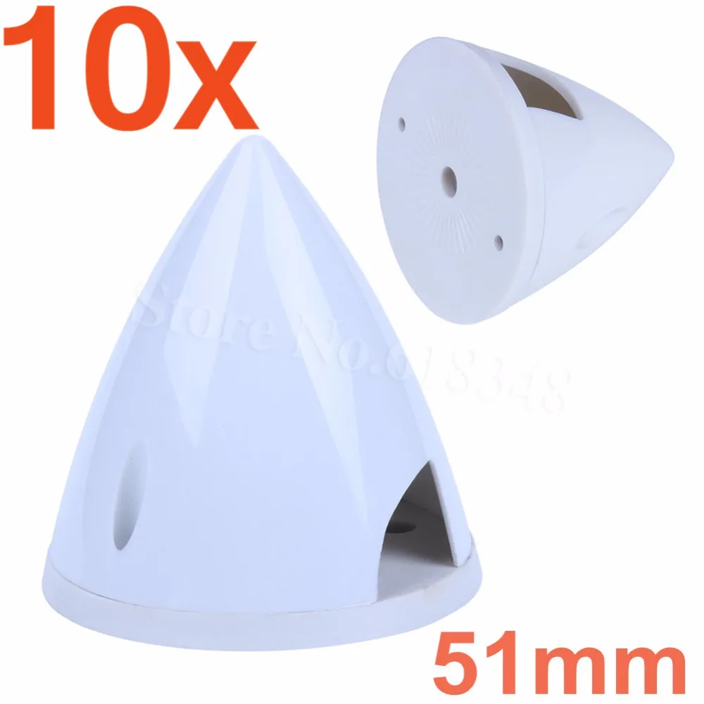 10pcs/Lot 51mm 2 inches Plastic Propeller Prop Spinner 2 Blade For RC ...