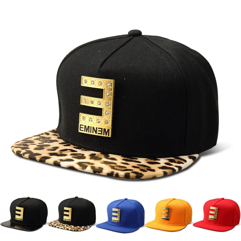 Wholesale Cotton Diamond E EMINEM Snapback Hats men women Gorras Bling ...