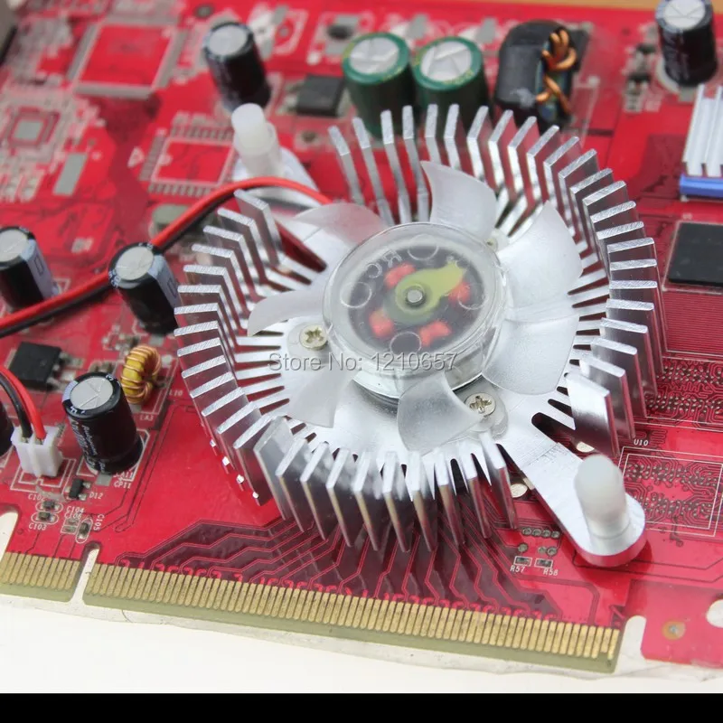 50PCS LOT 12V 2pin Silver PC VGA Video Graphics Card Cooler Cooling Fan ...