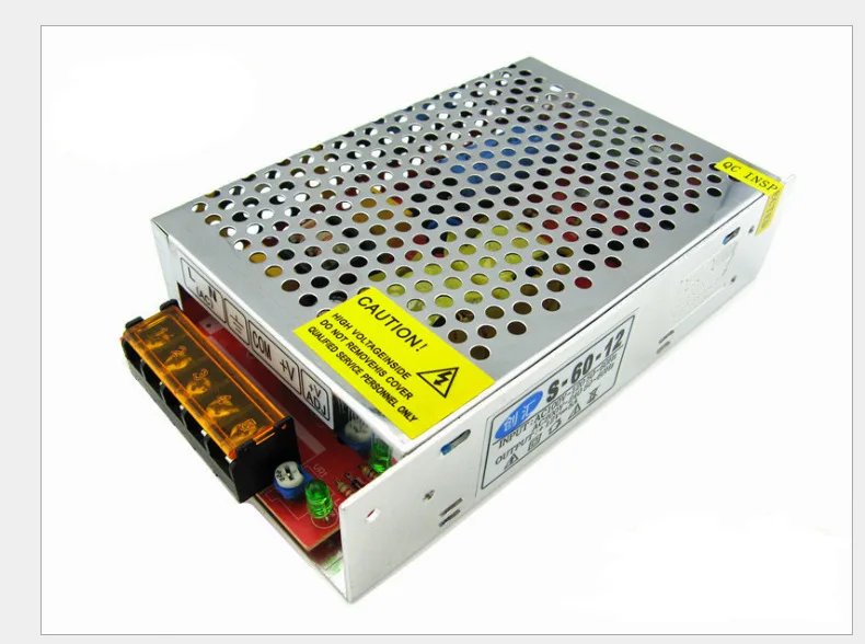 AC / DC 100V 240V PWM 60W 12V 5A Single Output Switching Switch LED driver Transformer Power ...