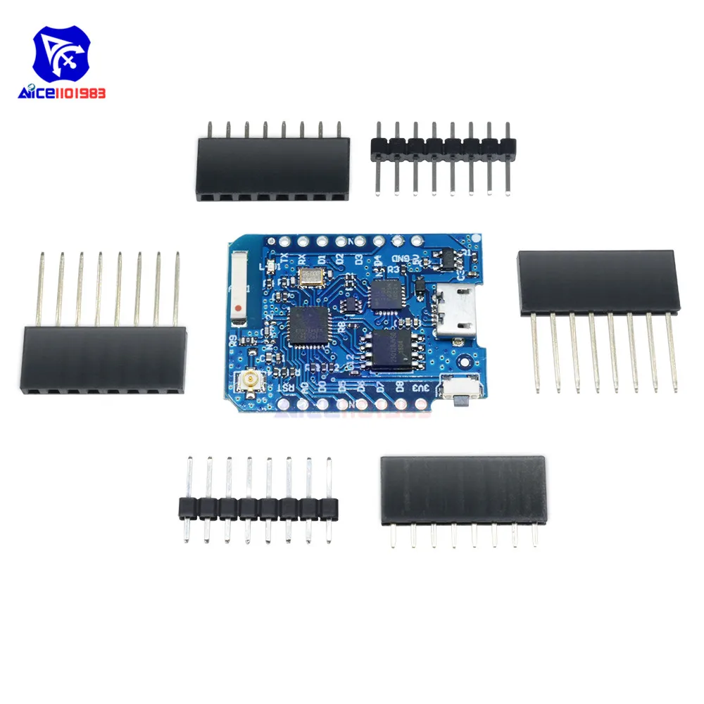 diymore 2.4G 3dBi Antenna IPX Antenna WeMos D1 Mini Pro ESP8266 Serial ...