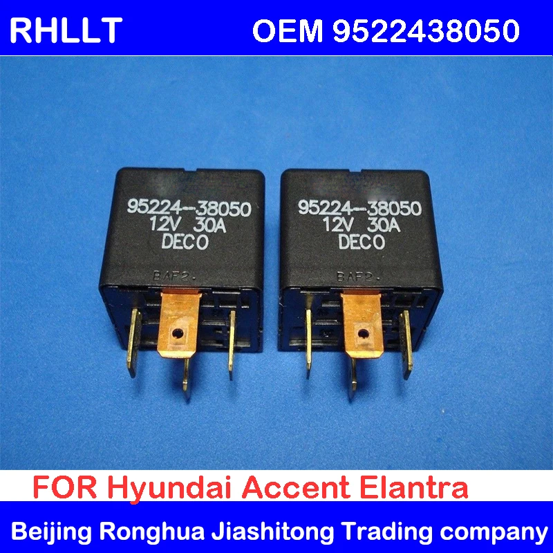 For Hyundai & Kia Motors Multi-use 4-pin Black Relay Deco 95224-38050 ...