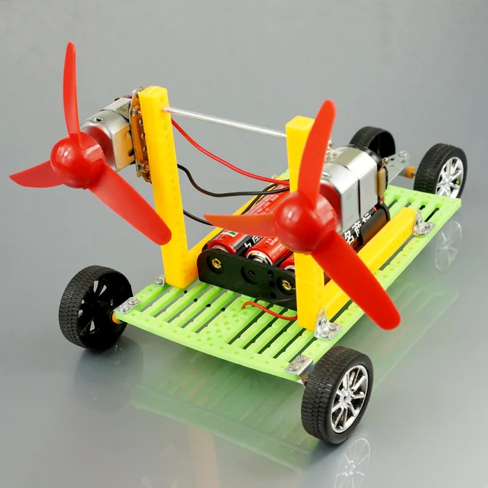 Handmade-small-production-technology-small-power-car-double-motor ...