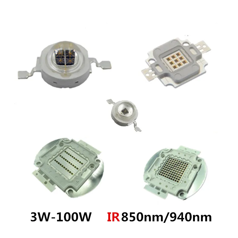 High-Power-LED-Chip-850nm-940nm-IR-Infrared-3W-5W-10W-20W-50W-100W ...