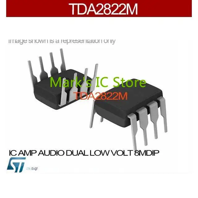 TDA2822M IC AMP AUDIO DUAL LOW VOLT 8MDIP TDA2822 2822 TDA28 2822M TDA2 ...