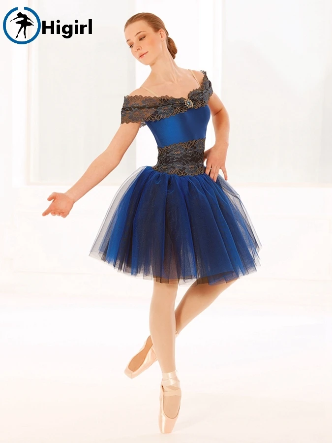 Blue ballet tutu dress adult ballerina costumes professional ballet ...