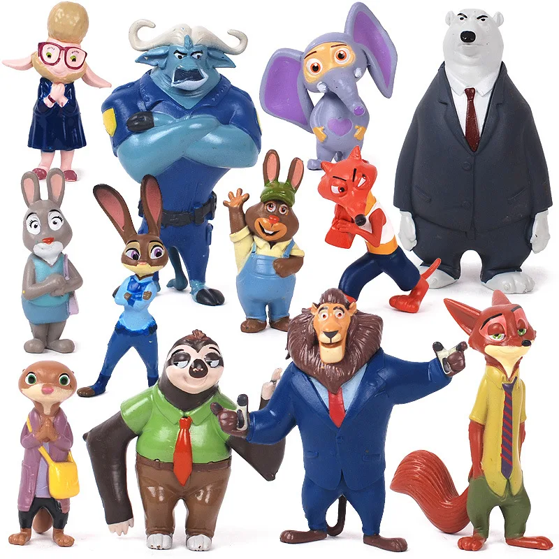 Aliexpress.com : Buy 12pcs zootopia the rabbit action figures toys set ...