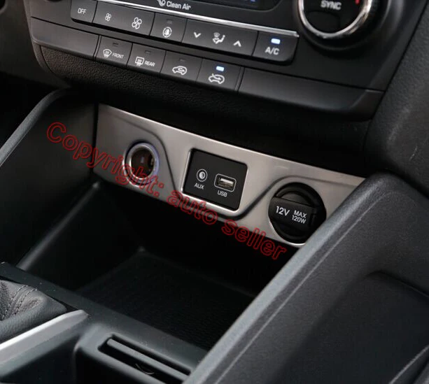 For Hyundai Tucson 2016-2018 Stainless Steel Interior Usb Interface ...