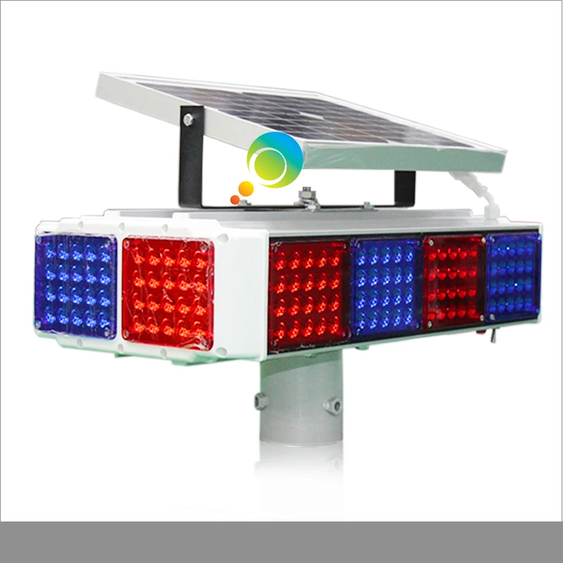 New-arrival-12pcs-red-blue-flashing-module-aluminum-solar-warning ...