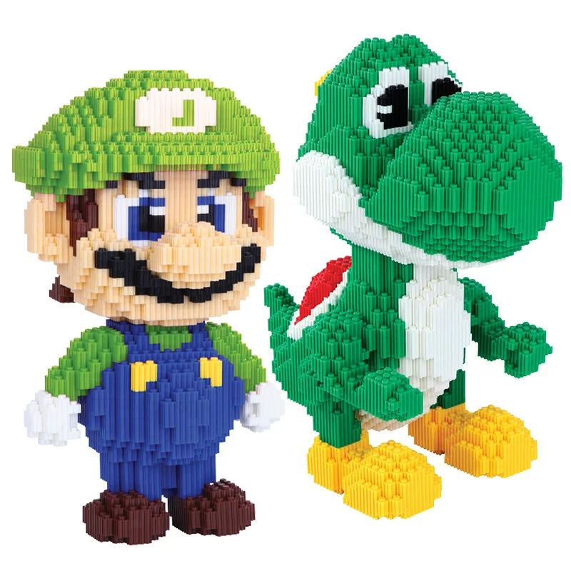 Mini Building Blocks Big Size Mario Bros DIY Assemblage 3D Bricks Block ...