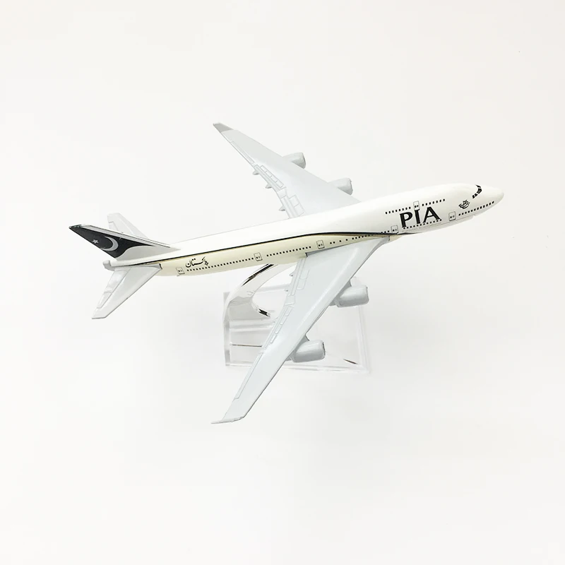 16cm Pakistan Airlines Airplane Model Boeing 747 Metal Diecast Aviation ...
