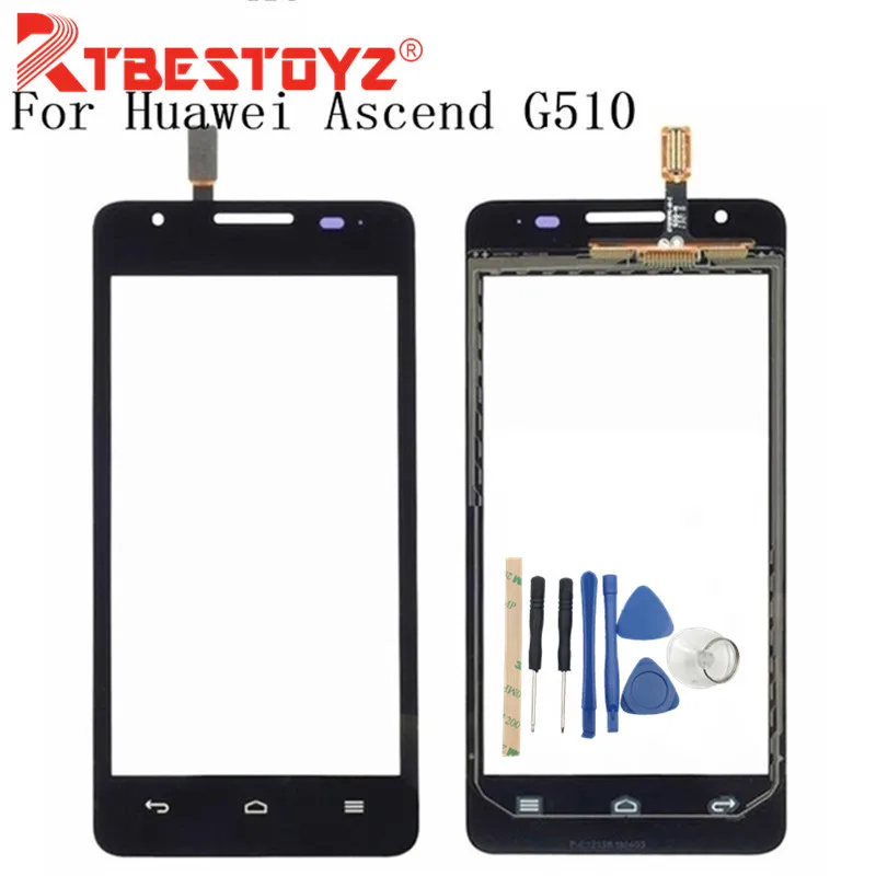 RTBESTOYZ Tools + Touch Screen For Huawei Ascend G510 G520 G525 U8951 T8951 Glass Capacitive ...