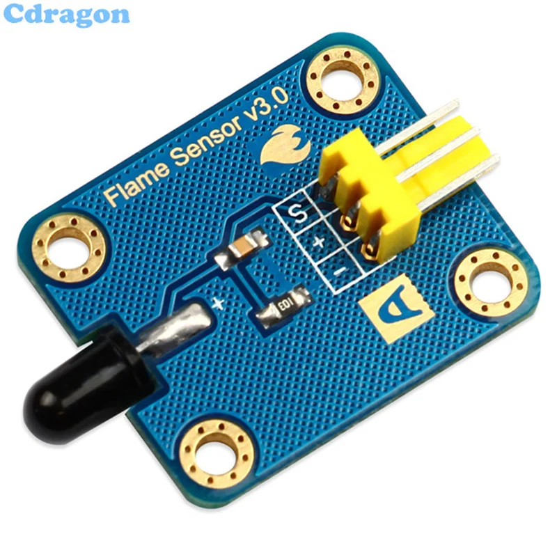 Cdragon Arduino Flame Sensor Analog Sensor Electronic Building Block Fire Extinguishing Robot