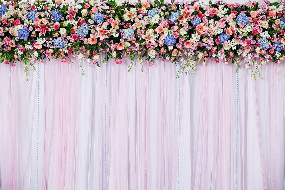 Aliexpress.com : Buy Digital Printing Vinyl Wedding Curtain Backdrop ...