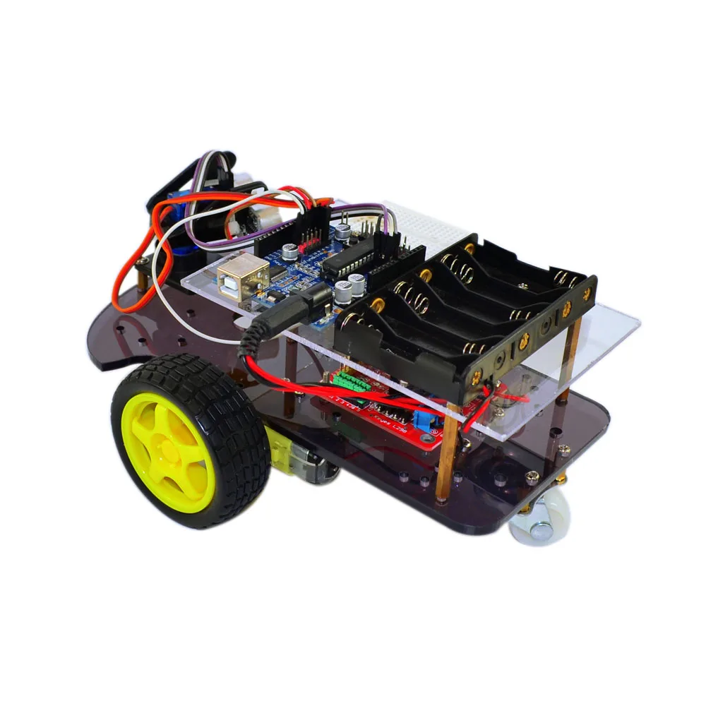 Intelligent tracking the car DIY 2WD Robot Car Chassis HC-SR04 ...