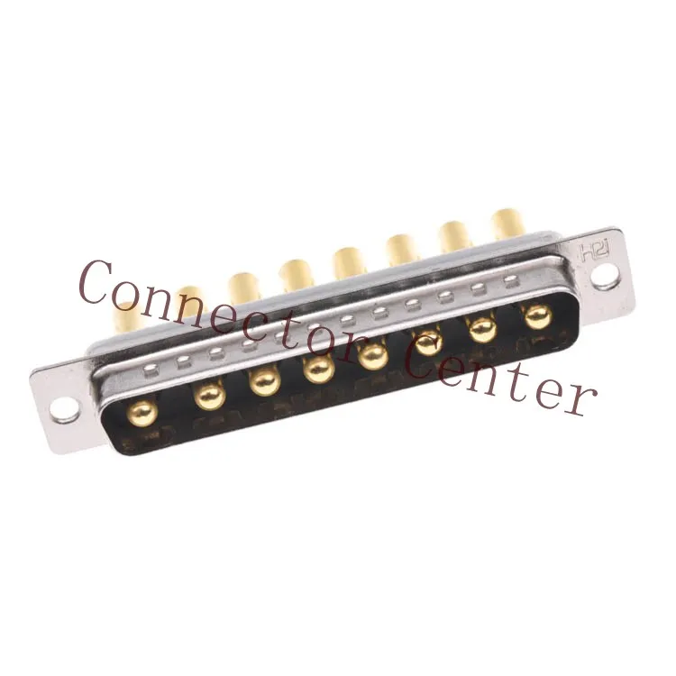 High Power 8W8 Male Solder Type D sub Connector Machined Pin Full Gold ...