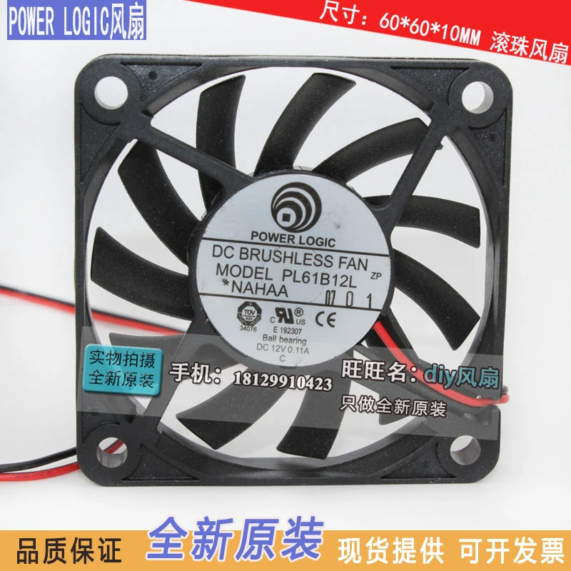 New Power Logic Pl61b12l 12v 6010 Silence 6cm Cooling Fan - Fans ...