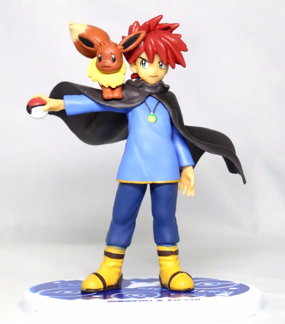 14CM Gary Oak Eevee action figure set collectible model toys for boys ...