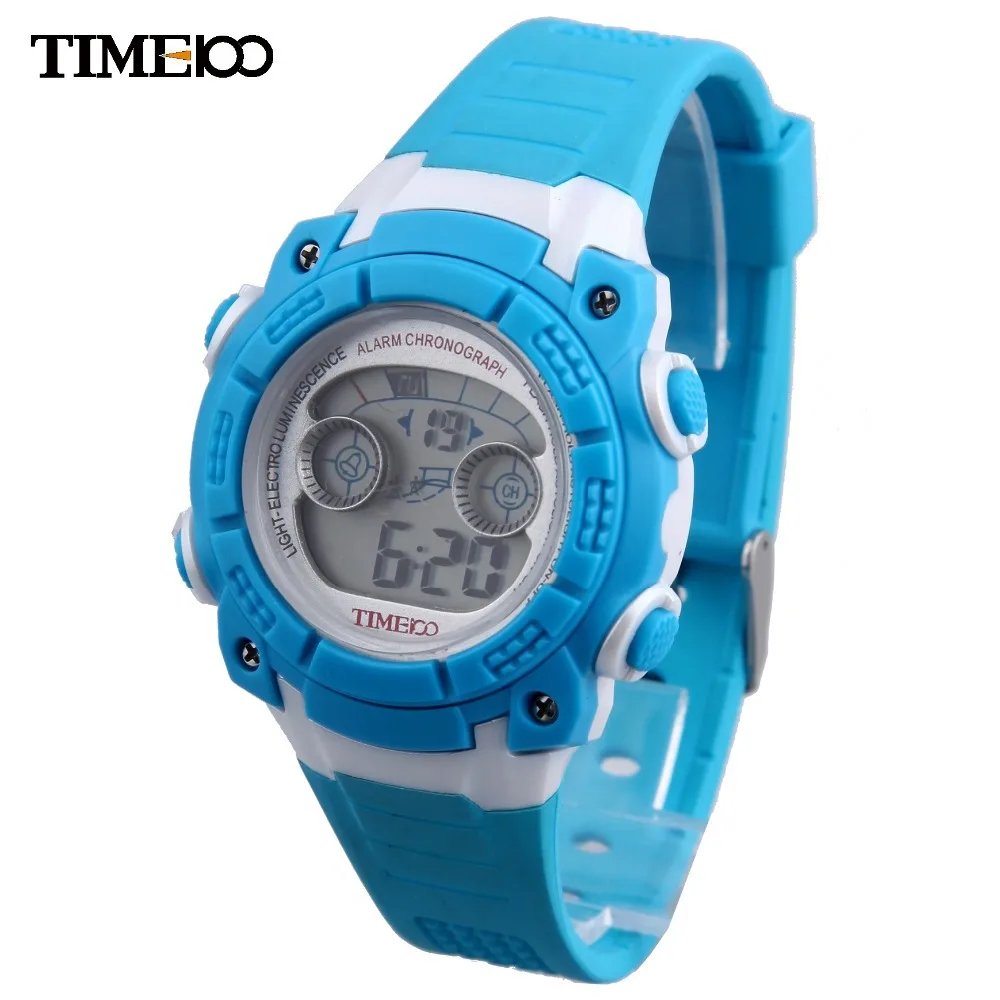 TIME100 Children Digital Round Case Boy Girl Sport Watches Waterproof ...