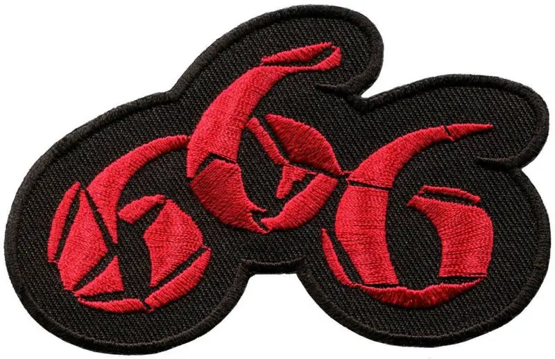 666 number of the beast satanic demonic occult applique iron on patch ... 666 number of the beast satanic demonic occult applique iron on patch ...